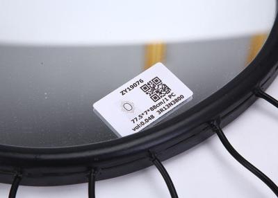 China Het ovale die Kader van het het Decorblack metal van de Spiegelmuur met Gouden en Zilveren Kleur wordt gestippeld Te koop