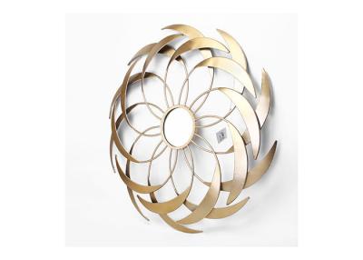 Cina Specchio di lusso della parete del fiore dell'oro di forma moderna della stella in vendita