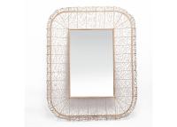 China Handmade Gold Rectangular Wall Mirrors Decorative for sale