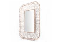 China Handmade Gold Rectangular Wall Mirrors Decorative for sale