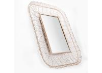 China Handmade Gold Rectangular Wall Mirrors Decorative for sale