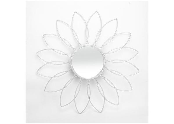 Quality Living Room Silver House Hanging Silver Flower Mirror for sale