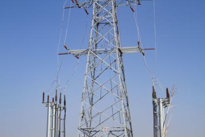 Cina La torre d'acciaio 5 della trasmissione di Q345B 132KV inclina i doppio circuiti altezza di 100m - di 10 in vendita