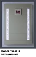 China 220V Rectangular Bathroom Sink Mirror With Smart LED Infrared Sensor Switch for sale