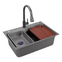 China Modern Kitchen Stainless Utility Sink Rectangular With Large Single Tank for sale