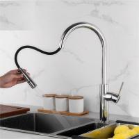 China Brass Bathroom Sanitary Ware Water Tap One Handle Pulldown Faucet for sale