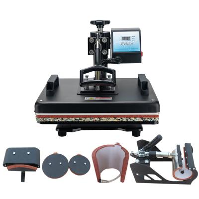 China rosin aiboer 3D Sublimation Machine Semi-Automatic 6 in 1 heat press printing machine for sale