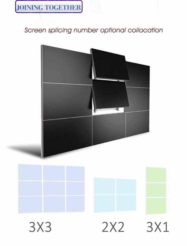 Digital TV Wall 46 Inch ultra thin Shenzhen Lcd Video Wall KTV with Strong Three-dimensional Splicing Display Panel