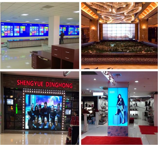 Digital TV Wall 46 Inch ultra thin Shenzhen Lcd Video Wall KTV with Strong Three-dimensional Splicing Display Panel