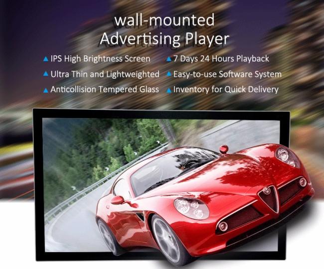 Best selling 32 inch wall mounted smart mirror tft advertising video media player
