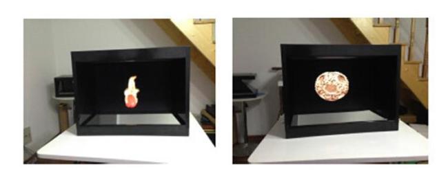 Anzeige 4 Anzeigesystem /holographic der ganz eigenhändig geschrieben 3D der Seiten für Schmuck-/Uhranzeige