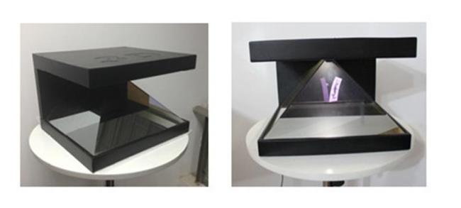 Anzeige 4 Anzeigesystem /holographic der ganz eigenhändig geschrieben 3D der Seiten für Schmuck-/Uhranzeige