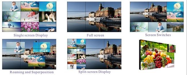 64" Inch exhibition narrow bezel 3x3 lcd video wall