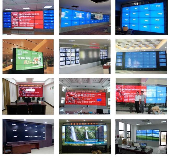 64" Inch exhibition narrow bezel 3x3 lcd video wall
