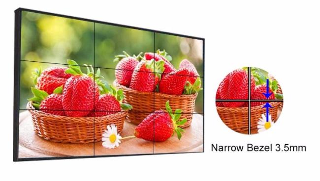 64" Inch exhibition narrow bezel 3x3 lcd video wall