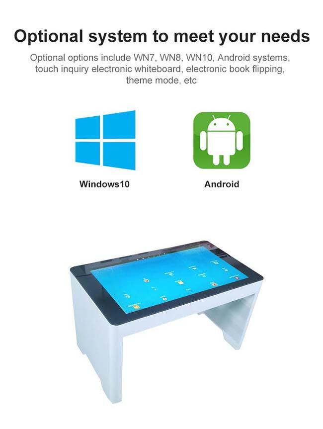 43 Inch New Design LCD touchscreen digital tea table Interactive touch screen