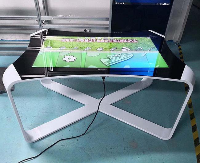 Waterproof school and office bar design lcd i5 smart 55 inch kiosk interactive multi touch table office