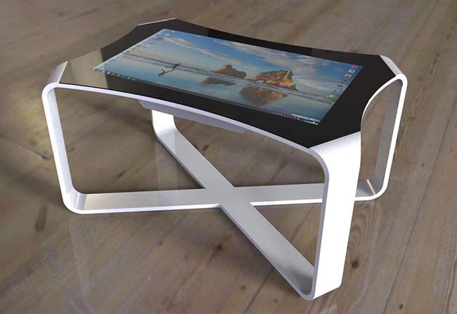 Waterproof school and office bar design lcd i5 smart 55 inch kiosk interactive multi touch table office