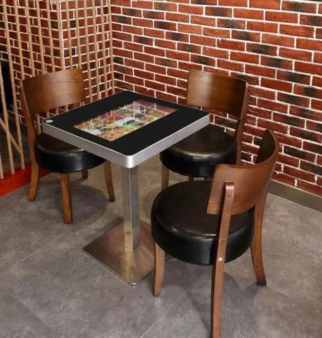 Innovation Smart Touch Wireless Charger LCD Display Touch Table For Restaurant  Advertising Player Touch Coffee Table
