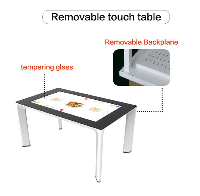 LCD interactieve capacitieve digitale touch screenlijst voor spel/reclame/tentoonstelling slimme aanrakingslijst