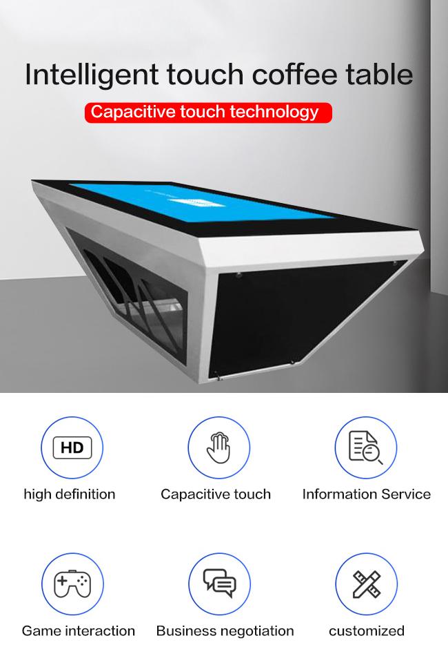 Electronic Android / Windows Touch Screen Coffee Table Player Computer LCD Kiosk Advertising Touch Screen Game Table