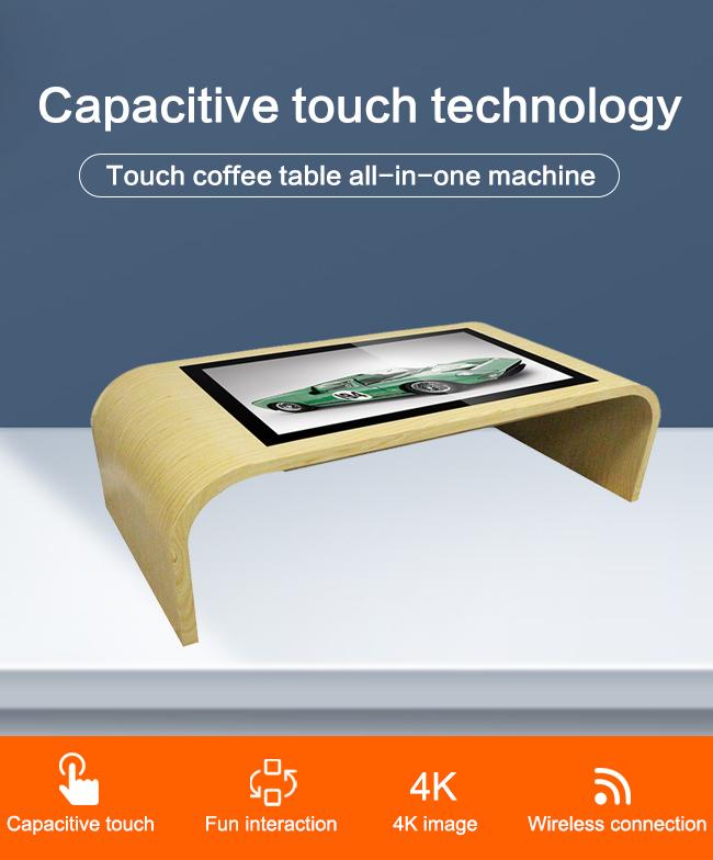 43 Inch 10 Points Touch Screen Table All-In-One Touch Screen Coffee Table With Capacitive Touch Technology