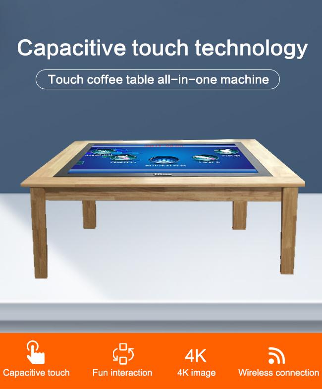 43 Inch Touch Screen Activity Table Digital Tea LCD Touchscreen Table Android / Windows OS Touch Table For Children