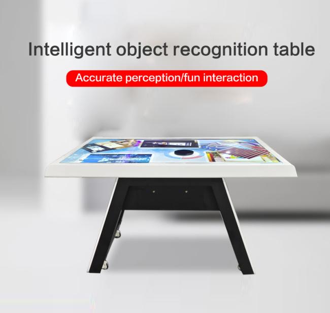 43 Inch Object Recognition Smart Digital Interactive Price Multi Touch Screen Coffee Shop Table For Education