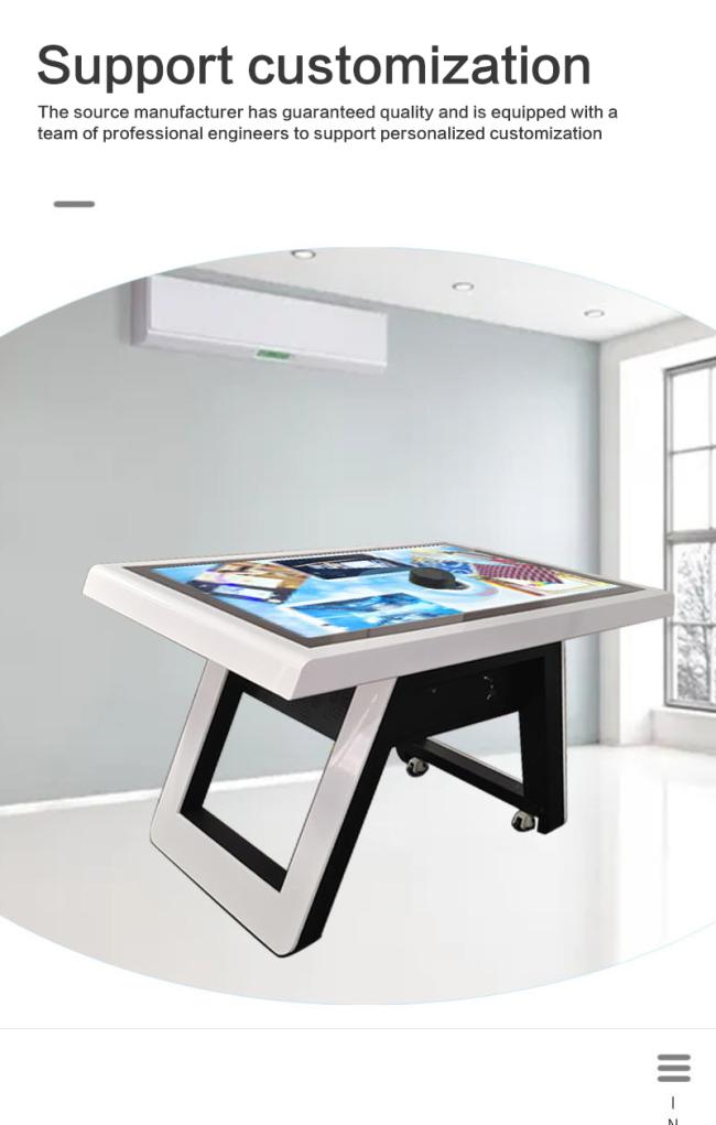 43 Inch Object Recognition Smart Digital Interactive Price Multi Touch Screen Coffee Shop Table For Education
