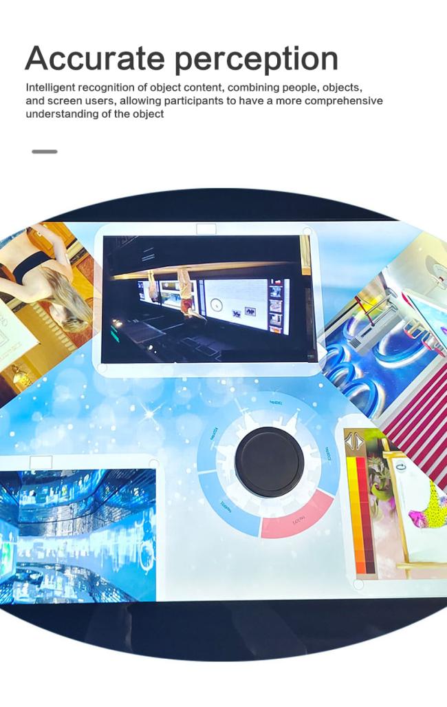 43 Inch Object Recognition Smart Digital Interactive Price Multi Touch Screen Coffee Shop Table For Education