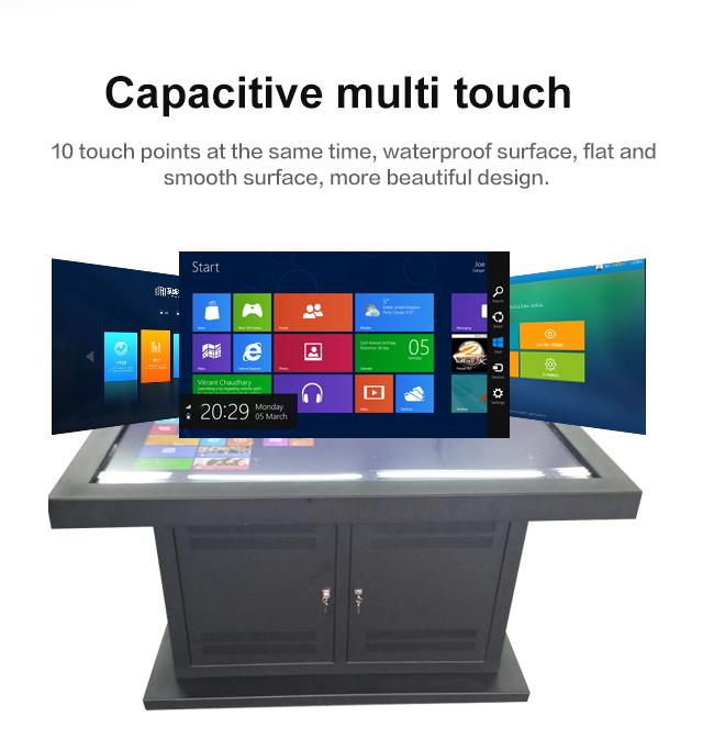 Android / Windows LCD Interactive Multi Touch Smart Game Coffee Table For Shop / KTV / Bar / Restaurant 
