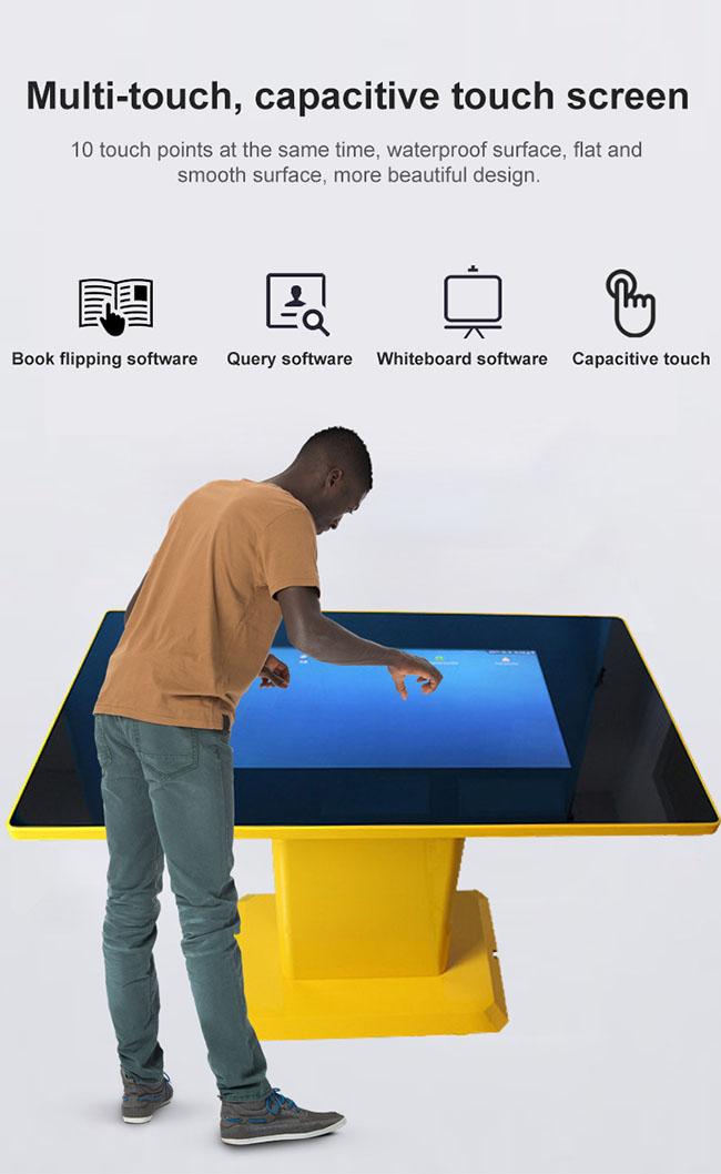 43 Inch Touch Screen Activity Table Modern Living Room Coffee Table Windows