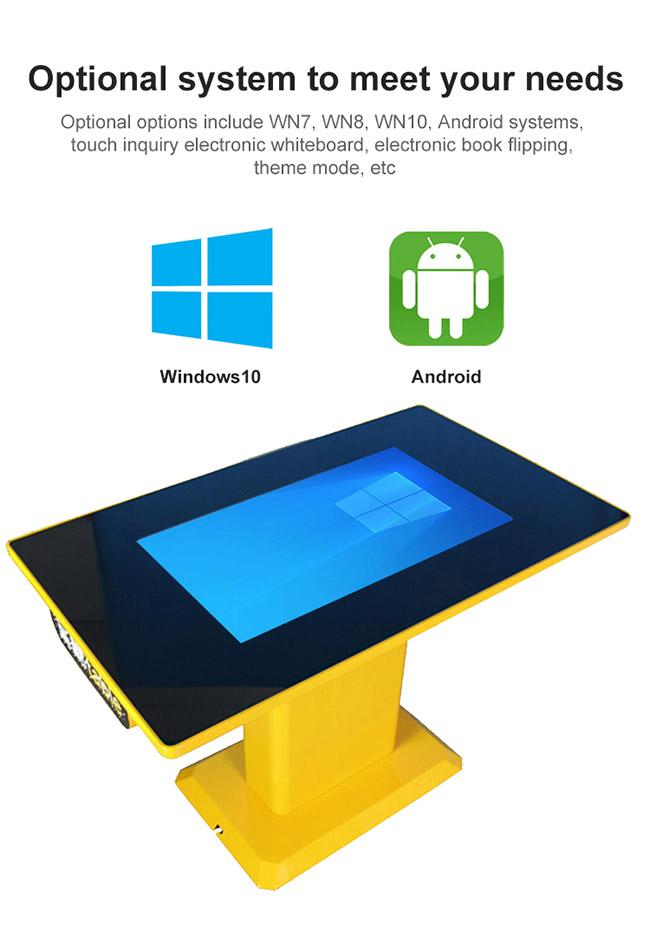 43 Inch Touch Screen Activity Table Modern Living Room Coffee Table Windows