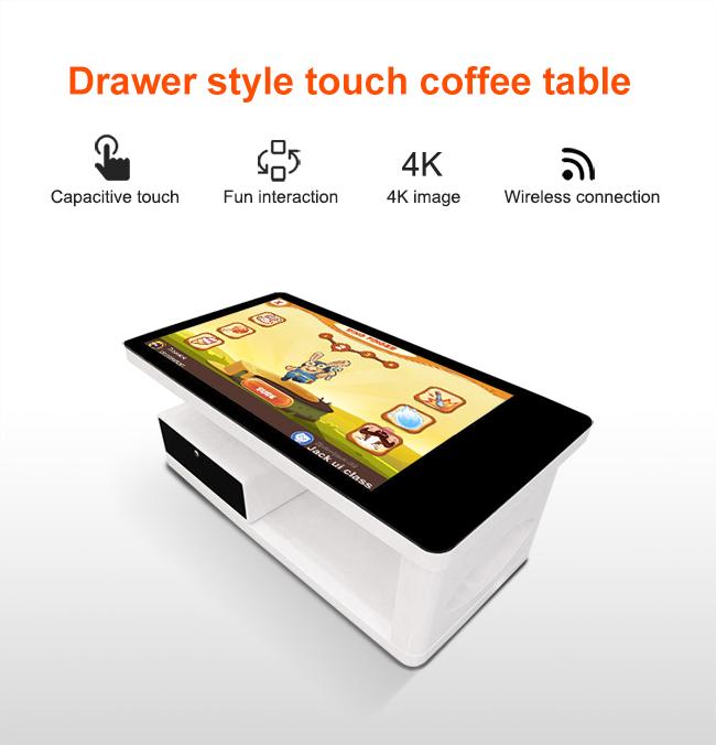 55'' Drawer Style Touch Screen Windows System Waterproof  Activity Table With Capacitive Touch