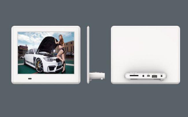 silver digital picture frame