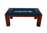 China Waterproof Study Screen Coffee Table 43'' Interactive Kiosk Multi-Touch Screen Gaming Smart Coffee Table for sale