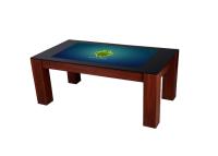 China Waterproof Study Screen Coffee Table 43'' Interactive Kiosk Multi-Touch Screen Gaming Smart Coffee Table for sale