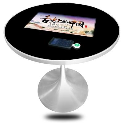 Cina Caricatore senza fili del caffè rotondo dell'interno di stile in tavolino da salotto a 22 pollici del touch screen di tocco capacitivo in vendita