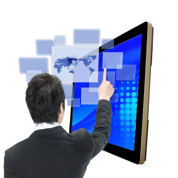 32 Inch Wall Mount Interactive Displays All In One Touch Screen PC