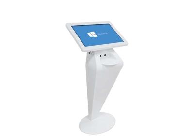 China Kundengebundener 22 Zoll-Boden-Stand-weißer Farbtouch Screen wechselwirkender Kiosk für Hotel zu verkaufen