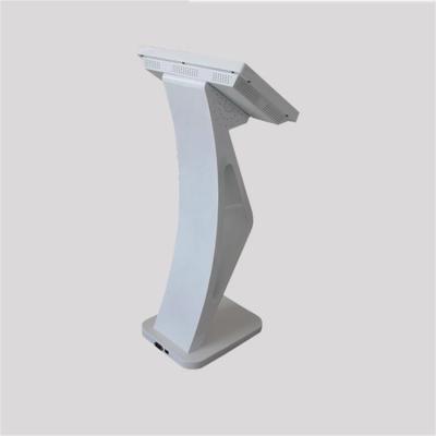 China Portable Podium Interactive Touch Screen Kiosk 21.5 Inch Totem LCD Display Digital Signage for sale