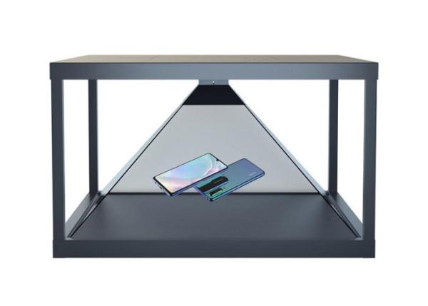 Full HD 19 Inch 360 degree Holographic Display 3d holographic display pyramid box with 4 Sides View