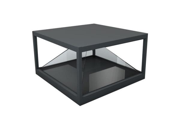 Full HD 19 Inch 360 degree Holographic Display 3d holographic display pyramid box with 4 Sides View