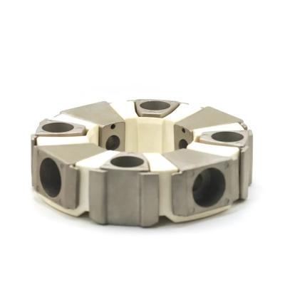 China Kobelco SK230-6/Kato HD1023 Machinery Parts 6D34 Motor Connection Rubber Aluminium Block Te koop