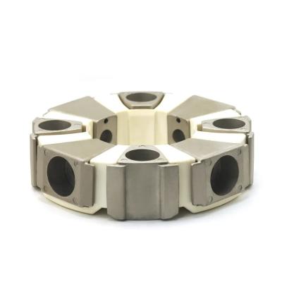 China Kobelco SK230-6/Kato HD1023 Machinery Parts 6D34 Motor Connection Rubber Aluminium Block Te koop