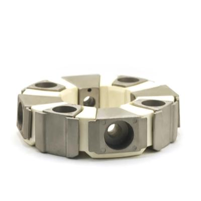 China Kobelco SK230-6/Kato HD1023 Machinery Parts 6D34 Motor Connection Rubber Aluminium Block Te koop