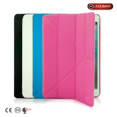 China Pink Smart Ipad Mini Tablet Leather Case With Wake / Sleep Fuction for sale
