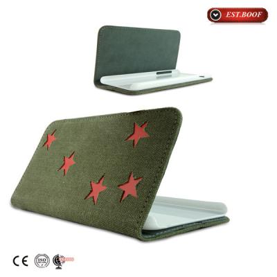 Cina Il cuoio fatto a mano di iPhone di Apple del portafoglio della tela riveste il pc della sublimazione per Iphone 4/4S/5/5C in vendita