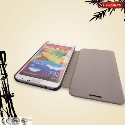 China Samsung Galaxy s4 Leather Cell Phone Covers Classical Bamboo With Engraved Logo for sale