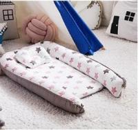 China Breathable Cotton Multi Purpose Crib Nest Solid For Nursery for sale